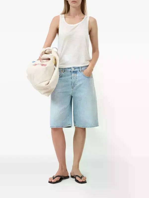 Closed Jenica Patch-pocket Denim Shorts - Blue