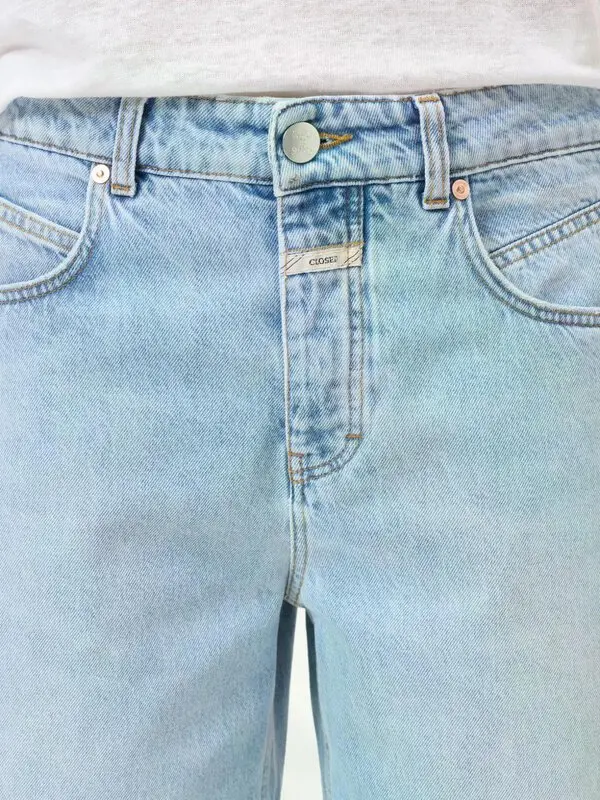 Closed Jenica Patch-pocket Denim Shorts - Blue