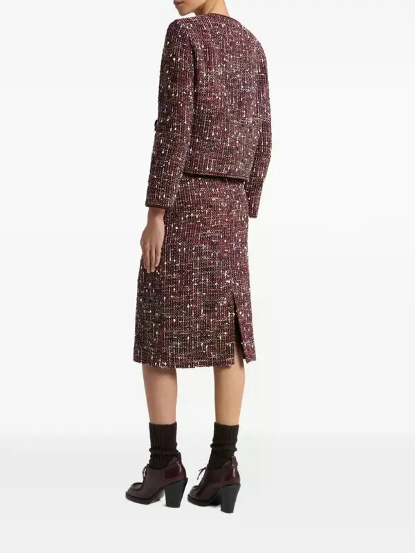 Etro Cotton Tweed Jacket - Red