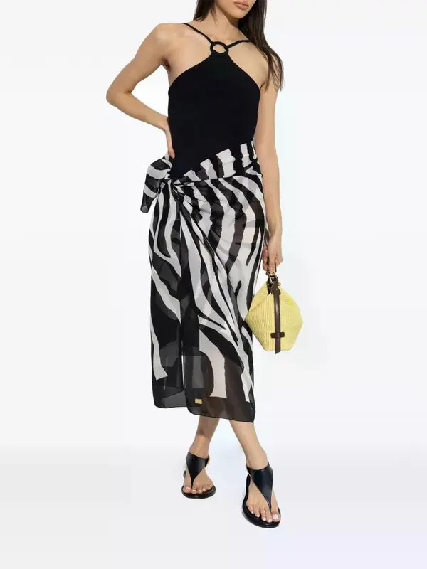 Balmain Zebra-print Sarong
