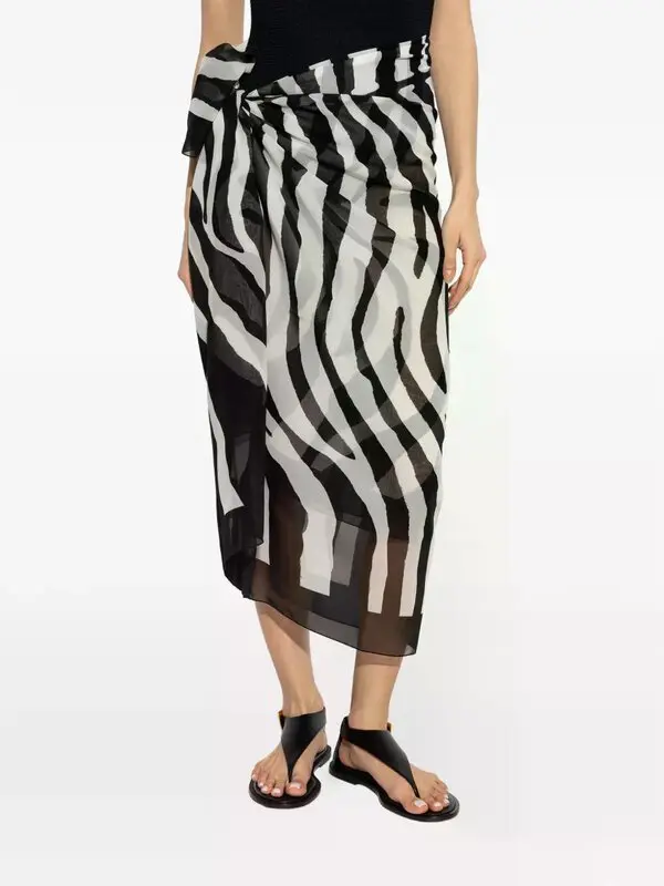 Balmain Zebra-print Sarong