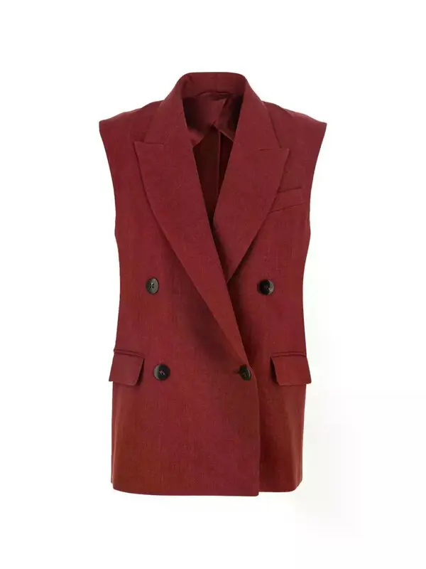Max Mara Linen Twill Gilet