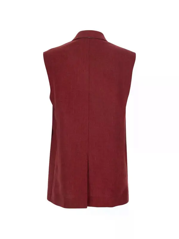 Max Mara Linen Twill Gilet