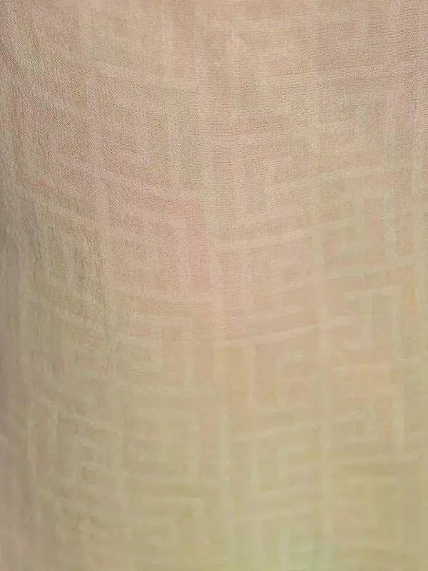Balmain Geometric-print Sarong - Neutrals
