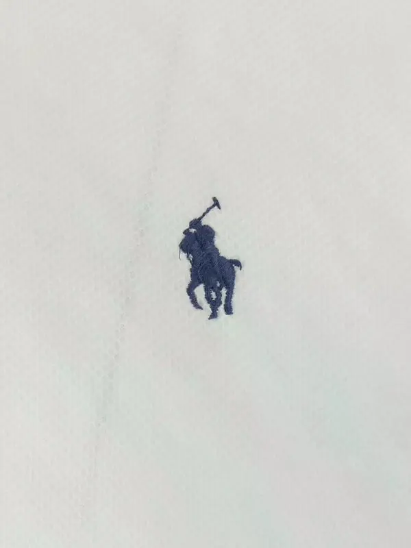Polo Ralph Lauren Embroidered Logo Polo Shirt - White