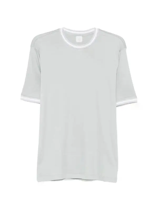 Eleventy Short Sleeves Ringer T-shirt - Grey