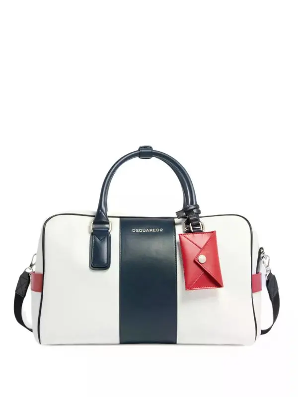 Dsquared2 Stripe-detail Duffle Bag - White