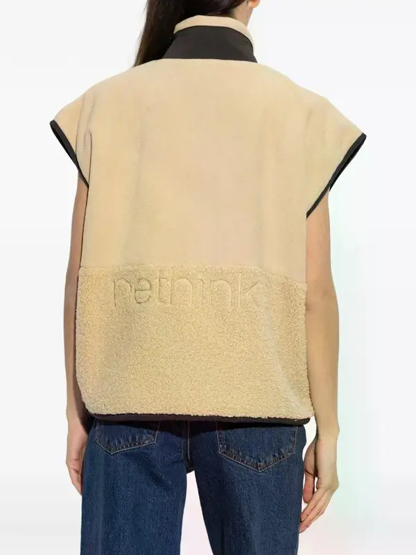 RETHINKIT STUDIOS Zip-up Gilet - Neutrals