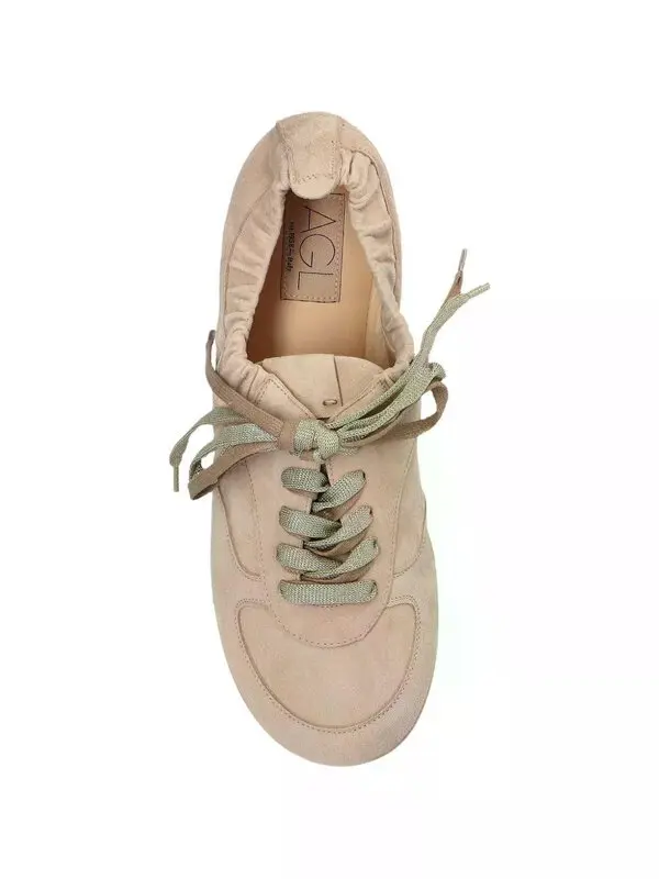 Agl Sueded Lace-up Sneakers - Pink