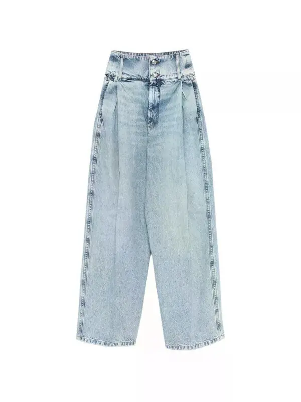 Sportmax Pleated Wide-leg Jeans