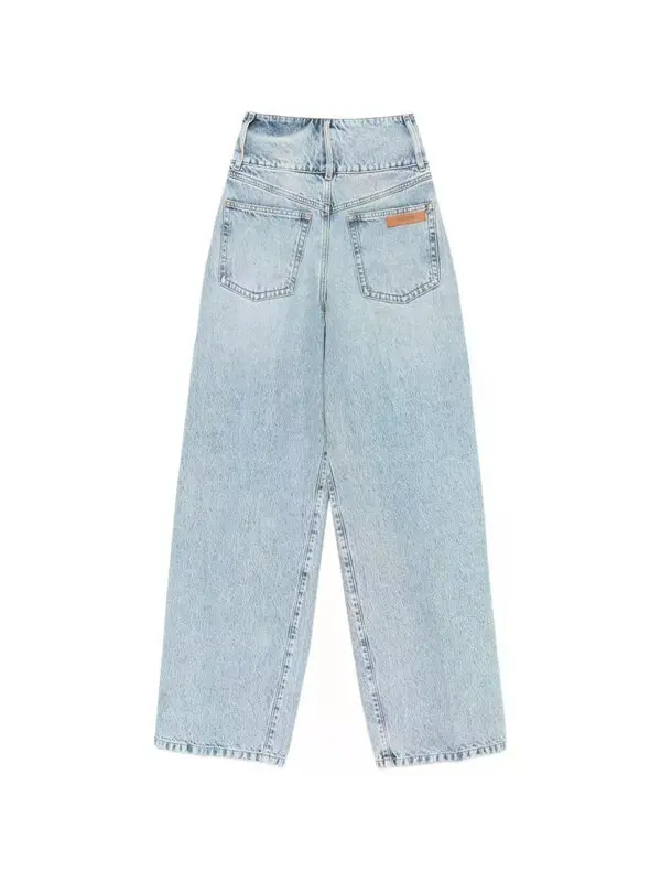Sportmax Pleated Wide-leg Jeans