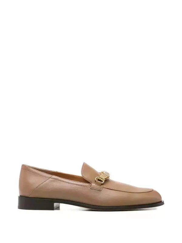 TOD'S Chain Detail Loafers - Neutrals