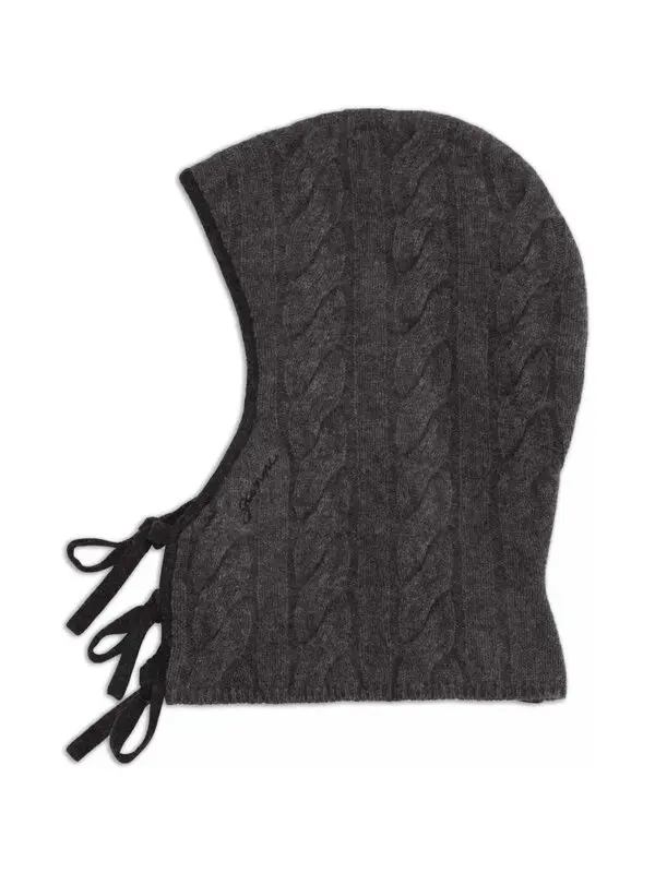 GANNI Cable-knit Balaclava