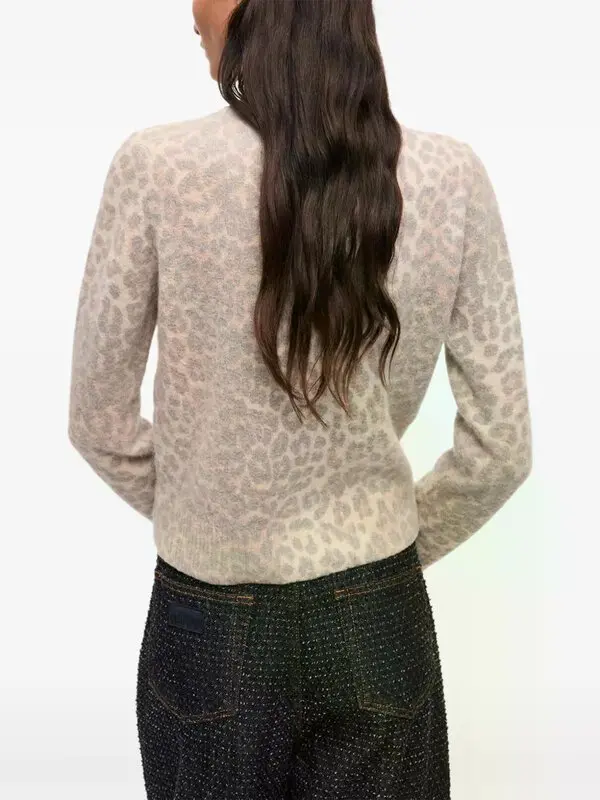 GANNI Leopard-printed Cardigan