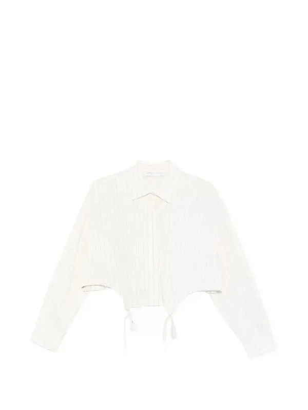 PDR PHISIQUE DU ROLE Striped Tie-detail Shirt - Neutrals