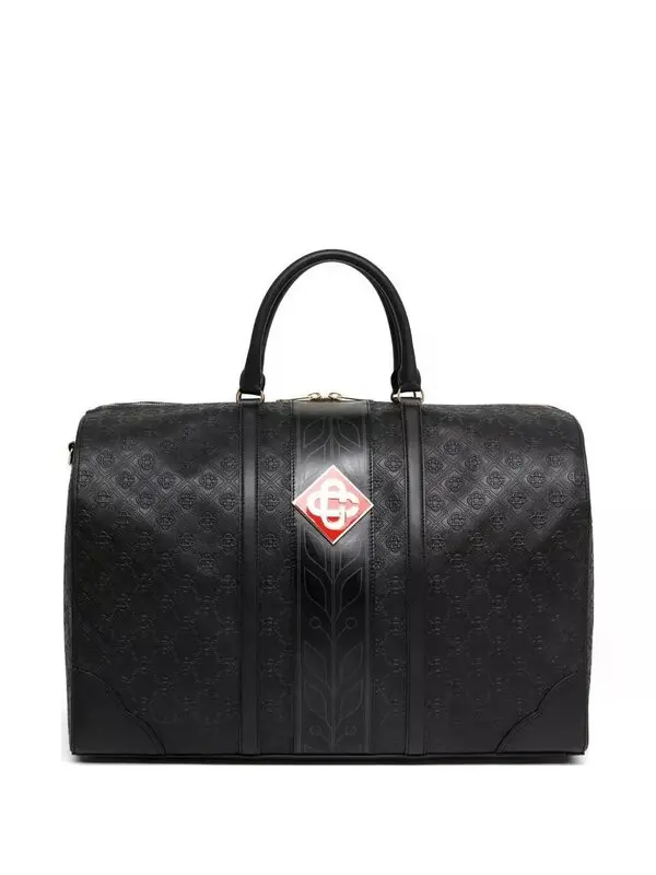 Casablanca Embossed Duffle Bag - Black