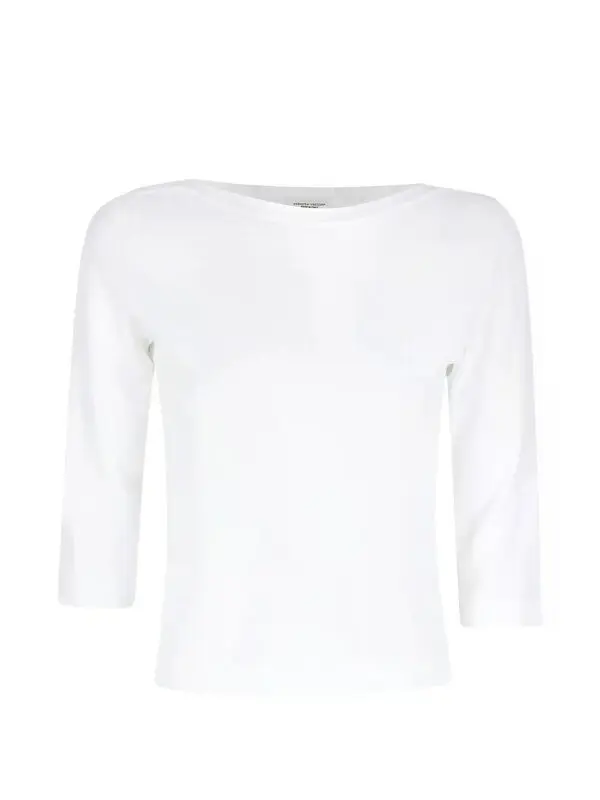 ROBERTO COLLINA Boat Neckline T-shirt - White