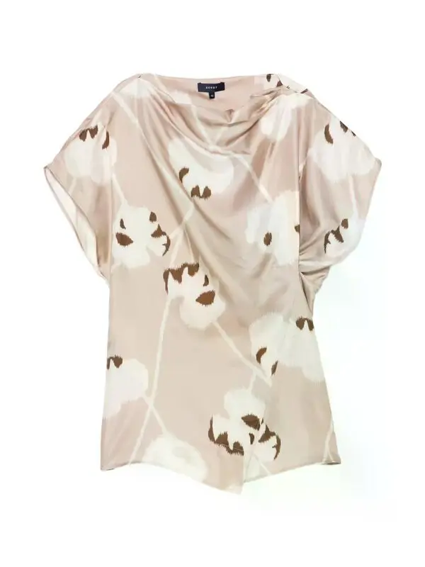 Soeur Floral Draped Blouse