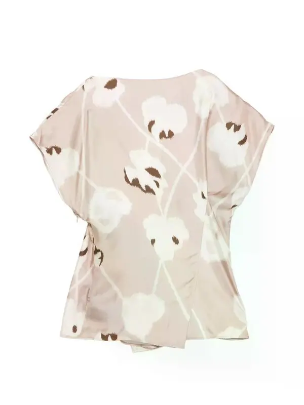 Soeur Floral Draped Blouse