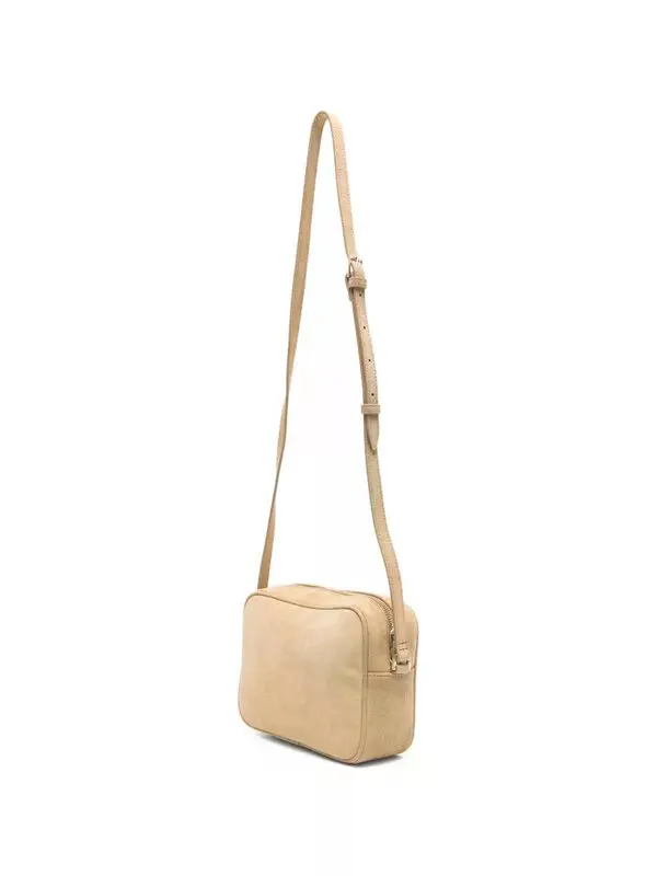 Patrizia Pepe Logo-plaque Suede Cross Body Bag