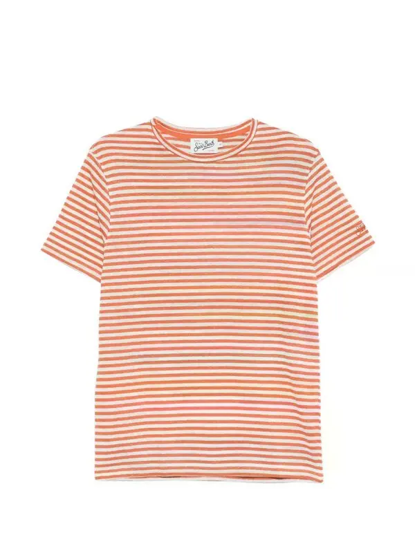MC2 SAINT BARTH Dover Striped T-shirt - Orange