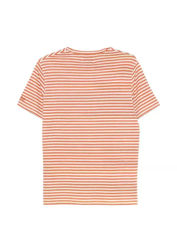 MC2 SAINT BARTH Dover Striped T-shirt - Orange
