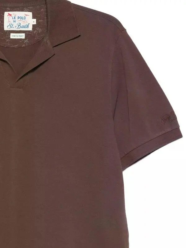 MC2 SAINT BARTH Charles Short-sleeve Polo Shirt - Brown