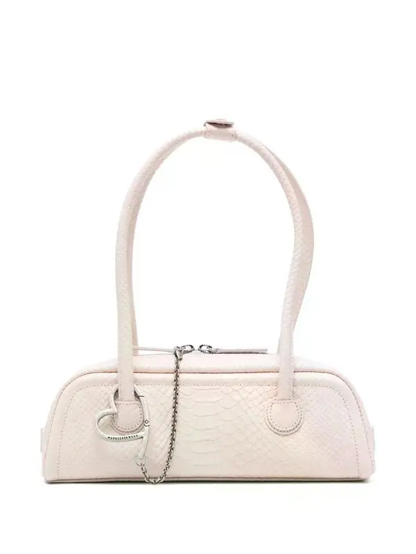 MARGESHERWOOD Snakeskin-embossed Shoulder Bag - Pink