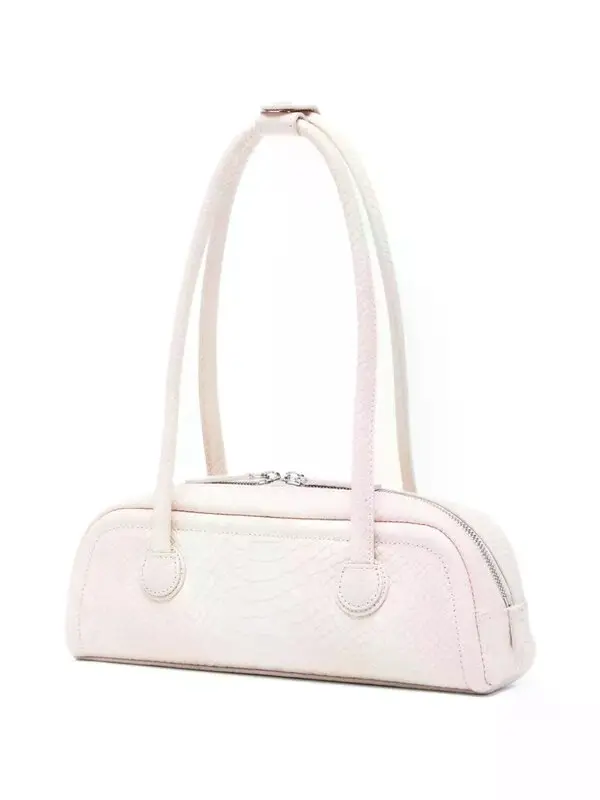 MARGESHERWOOD Snakeskin-embossed Shoulder Bag - Pink