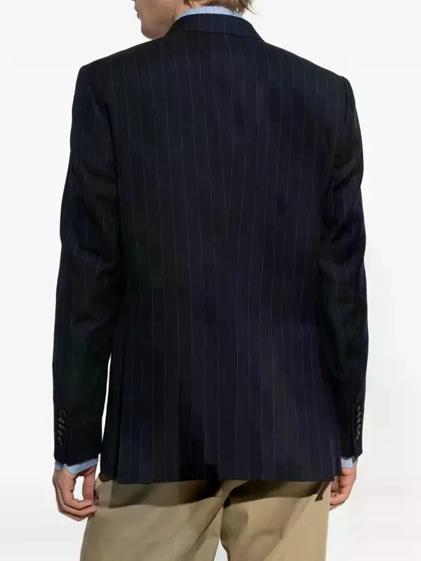 Paul Smith Pinstripe Double-breasted Blazer - Blue