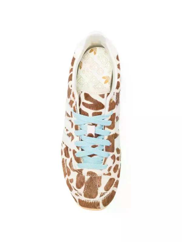 Adidas Animal-print Sneakers - Brown
