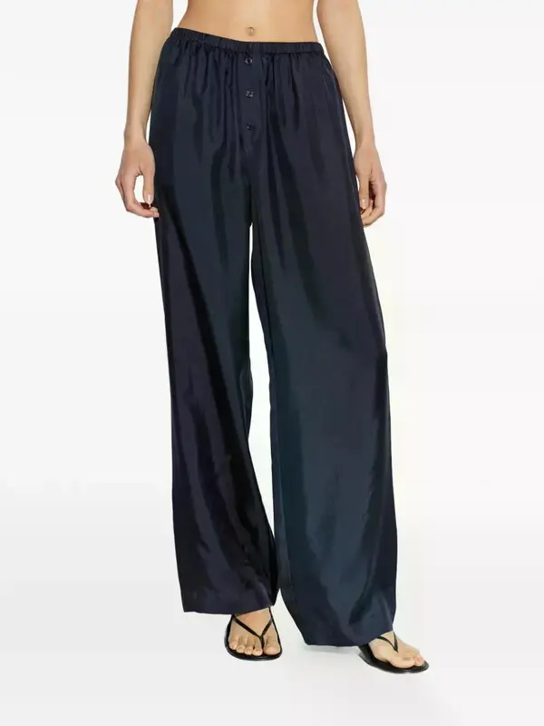 RÓHE Silk Trousers - Blue