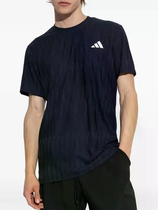 Adidas Logo-detail T-shirt - Blue