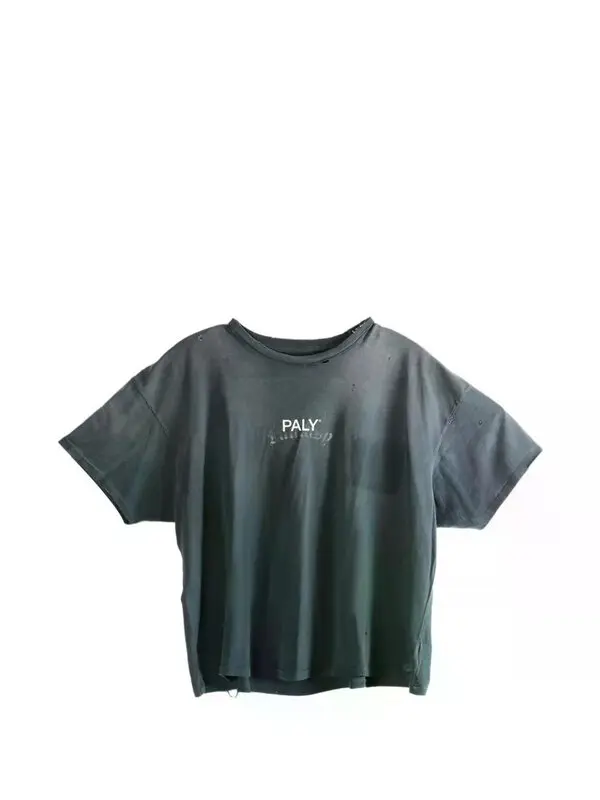 PALY Distressed Logo-print Cotton T-shirt