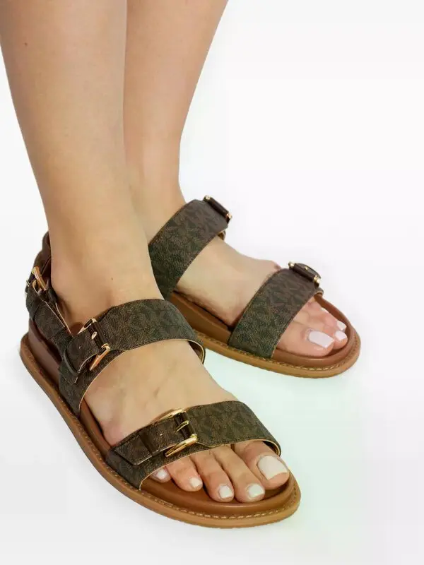 Michael Kors Nia Flat Sandals - Brown
