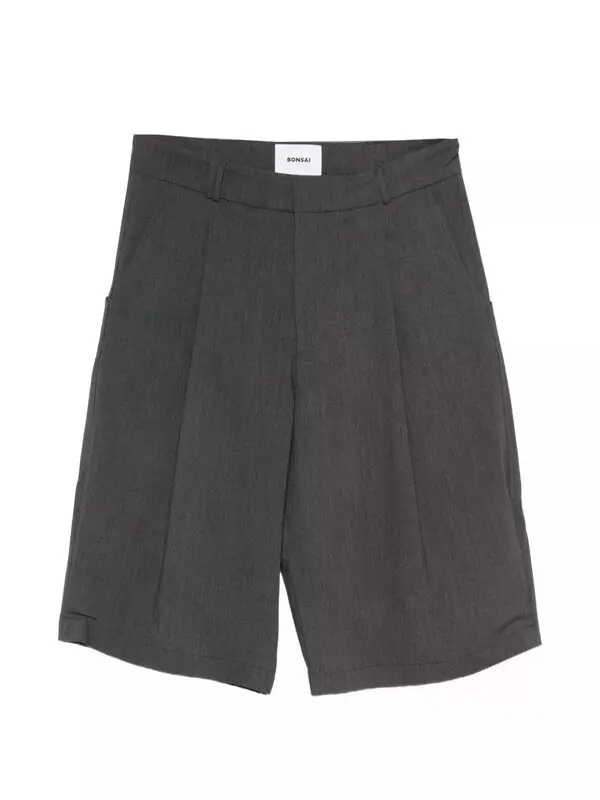 BONSAI Pleated Shorts - Grey