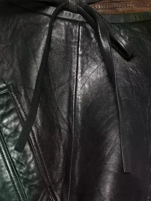 ALAINPAUL Warp Leather Shirt