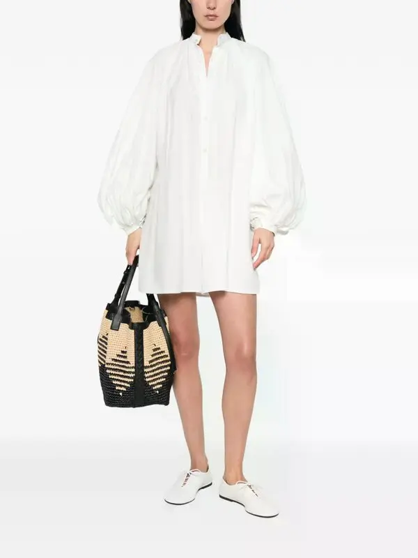MARRAKSHI LIFE Balloon Sleeve Dress - White