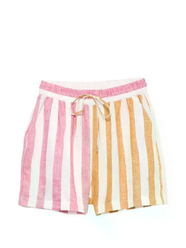 SUSANNA BLU Striped Drawstring Shorts