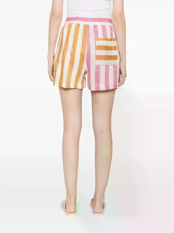 SUSANNA BLU Striped Drawstring Shorts