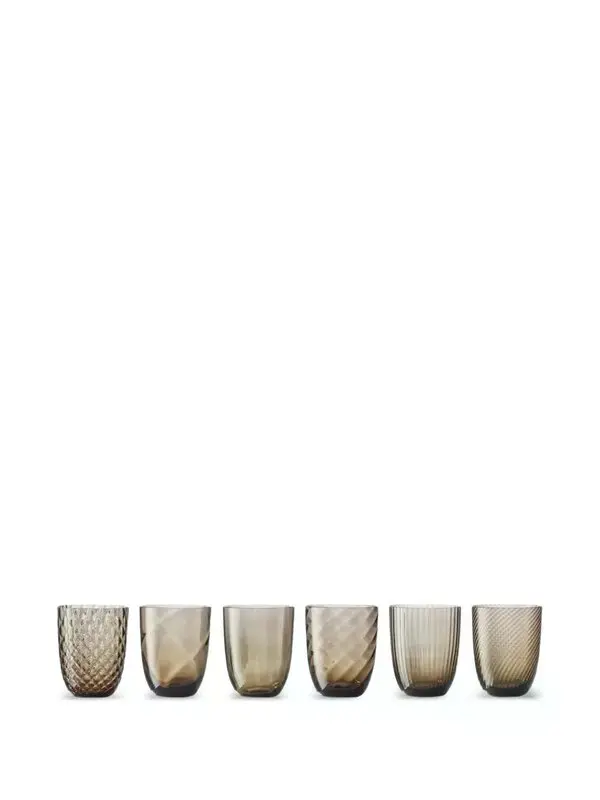 NASONMORETTI Idra Water Glasses - Brown