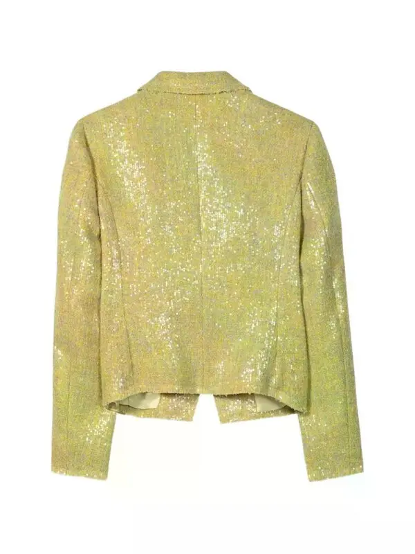 LUISA CERANO Sequin-embellished Blazer - Yellow