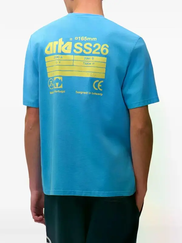 ARTE ANTWERP Print-detail Short-sleeve T-shirt - Blue