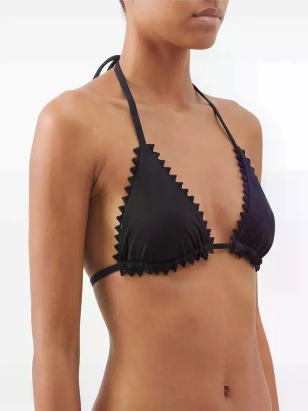 Jacquemus The Picot Bikini Top - Black