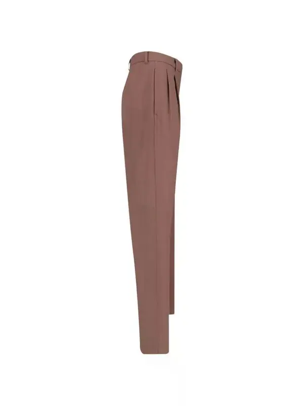 LARDINI Pleated Tailored Trousers - Brown