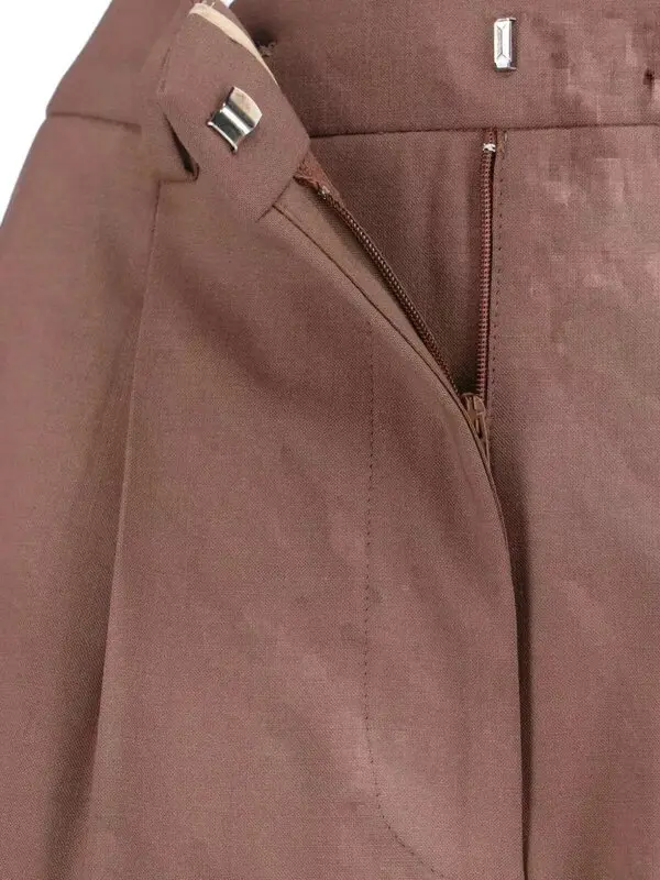 LARDINI Pleated Tailored Trousers - Brown