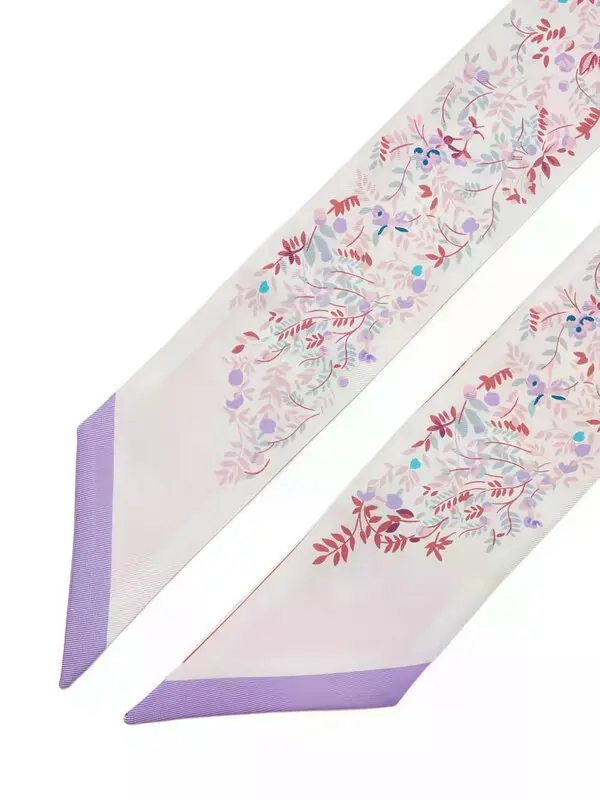 Gucci Floral Silk Scarf - Orange