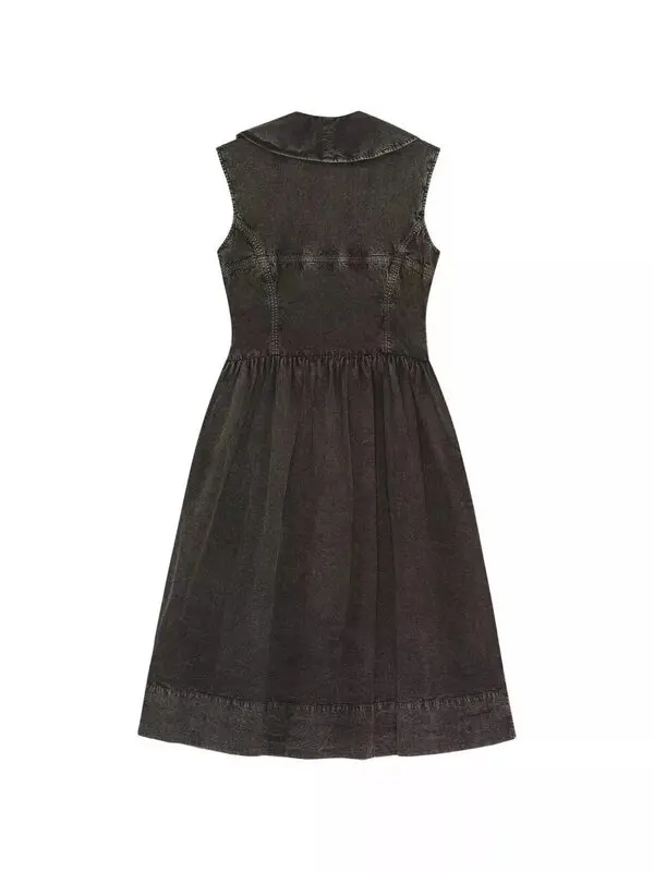 GANNI Zip-collared Mini Dress