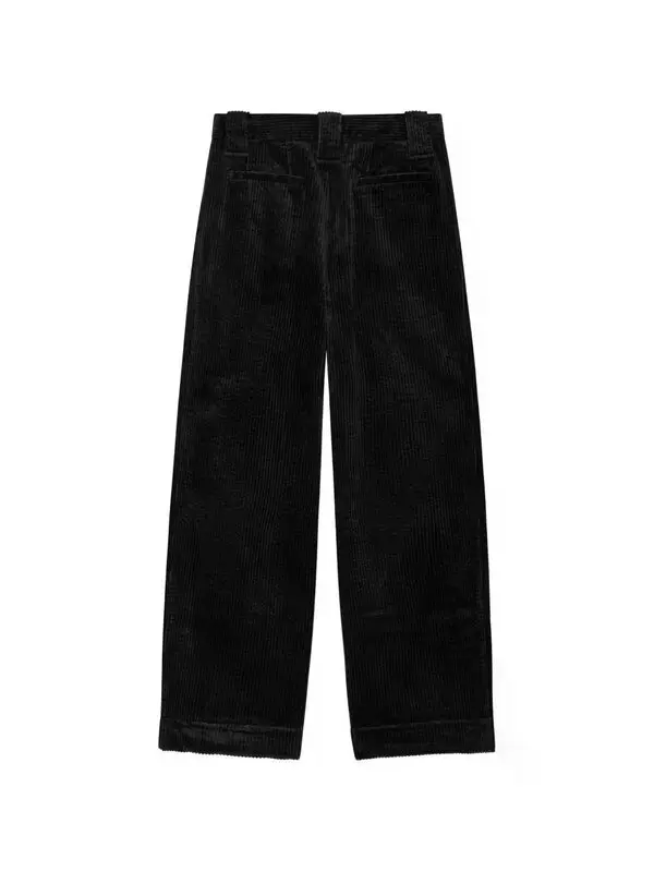 GANNI Pleated Corduroy Trousers