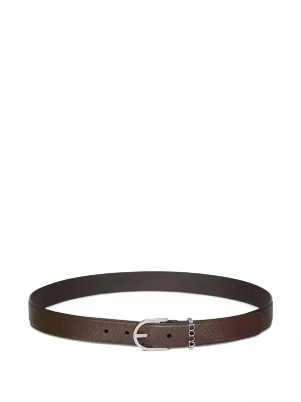 Gucci Logo-buckle Belt - Brown
